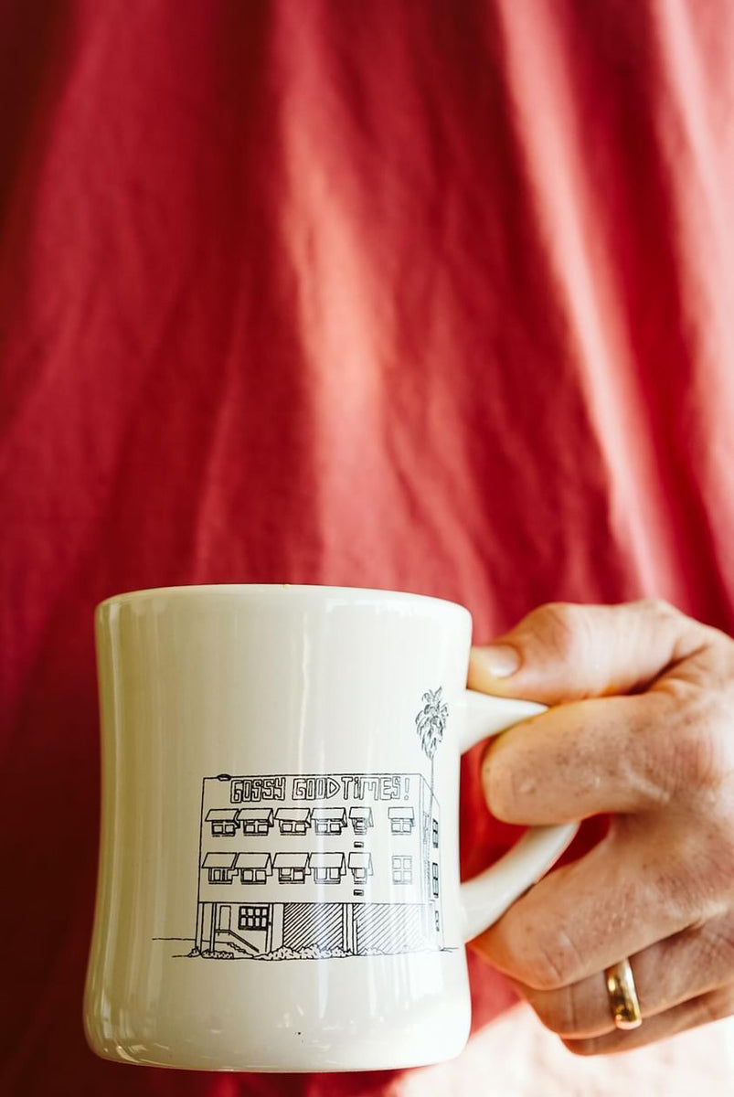 Gossy Good Times Diner Mug – Legend Coffee and Culture